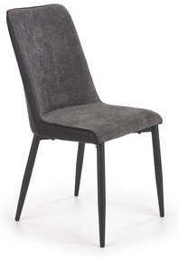 HALMAR Jídelní židle Soal šedá/černá
