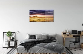 akrylový obraz Mraky strom nebe 100x50 cm