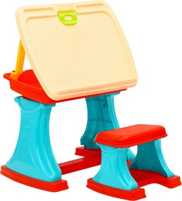 vidaXL Dětský výtvarný stolek a stojan nastavitelný [80343]