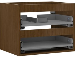 Mexen Box-A korpus skříňky pod umyvadlo 60 cm, 2 zásuvky, ořech - 91AX0-0600-470-2-86