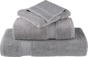 Prémiové ručníky do sprchy SOLUND 2 ks šedé 70x140 cm 600 g/m² 137308