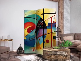 Pokojová zástěna Colorful Abstraction - Composition Inspired by Kandinsky’s Work [Room Dividers]