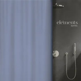 Elements by Spirella PURE modrá / Sprchový závěs / 120 x 200 cm / poly