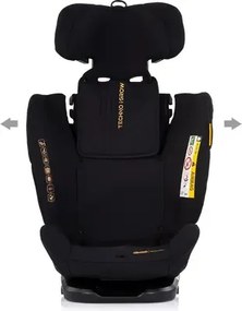 CHIPOLINO Autosedačka Techno i-Grow i-Size Noir / 40-150 cm / Isofix 3