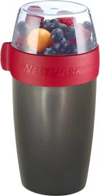 Westmark Dvoudílná dóza na svačinu, 700 ml, antracit, S