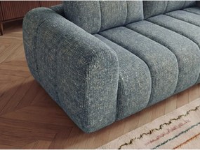 Modrá rohová pohovka (pravý roh/s lenoškou) Nesty – Bobochic Paris