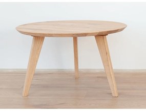Massive home | Konferenční stolek kulatý, dub, barva přírodní dub, kolekce Orbetello, rozměr 70 cm