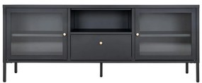 Černý kovový TV stolek 160x60 cm Dalby – House Nordic