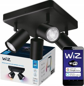 stropní svítidlo Led Reflektor Spot 4x 5W Bílá Rgb Smart WiFi WiZ