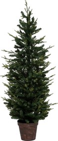 Umělý vánoční stromeček v cementovém květináči, 150 cm
