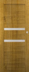 posuvné interiérové dveře do pouzdra EVORA model 3 Průchozí rozměr: 70 x 197 cm, Orientace dveří: Levé dveře, Dekor: Dub riviera