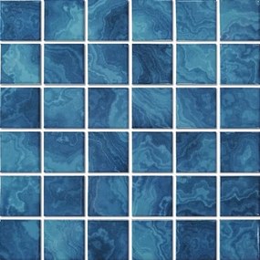 Keramická mozaika Premium Mosaic tyrkys 31x31 cm mat MOSBH5M