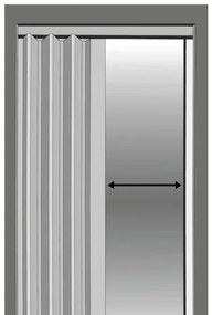 Skládací dveře 004 07 šedý dub 90 cm
