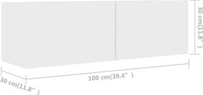 vidaXL 4dílný set TV skříněk dřevotříska [3078676] Barva: dub sonoma