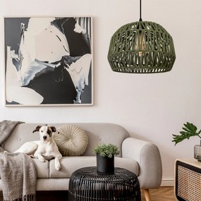 Toolight Boho, závěsné svítidlo 1xE27 APP1293-1CP, zelená, OSW-03805
