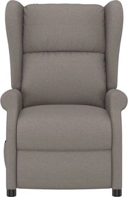 Elektrické polohovací křeslo ušák taupe textil 3098327