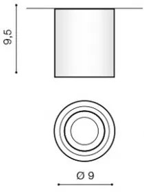 Azzardo AZ2690 - Koupelnové stropní svítidlo BRANT 1xGU10/50W/230V IP44