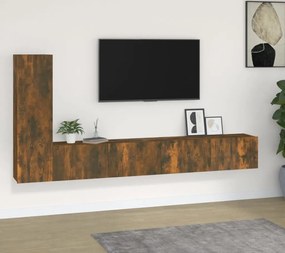 vidaXL 3dílný set TV skříněk kompozitní dřevo [3114321] Barva: bílá s vysokým leskem