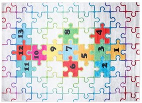 Dětský koberec s barevným motivem puzzle Šířka: 120 cm | Délka: 170 cm