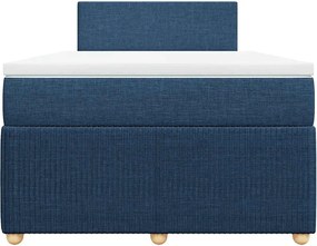 Box spring postel s matrací černá 120x190 cm textil 3287394