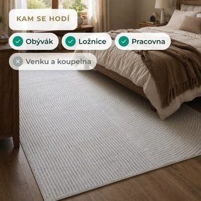 Angel Carpet, Kusový koberec Zafiro 19 Grey, 60x110, šedá, kancelář