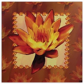 Obraz na plátně Vodní lilie Květiny Příroda - 60x60 cm