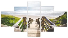 Obraz - Vstup na pláž (125x70 cm)