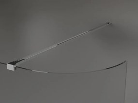 Mexen Kioto, zaoblená sprchová zástěna 130 x 200 cm, 8mm čiré sklo, chromový profil, 800-130-101-01-06