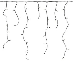 Nedis CLLC360 - LED Venkovní vánoční závěs 360xLED/7 funkcí 14m IP44 teplá bílá