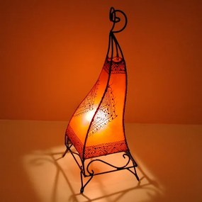 Orientální rohová lampa Ibis 60cm oranžová