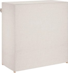 Botník s potahem bílý 79 x 40 x 80 cm textil 248194