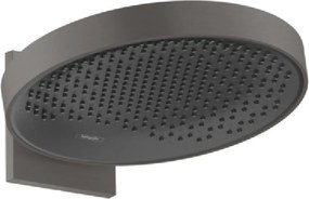 Hansgrohe Rainfinity, hlavová sprcha 360 1jet s připojením na zeď, kartáčovaný černý chrom, HAN-26230340