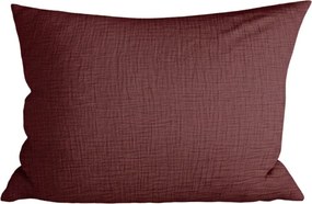 Mušelínový povlak na polštář MUSSARI 50x70 cm, vínový