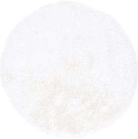 Moderní kulatý koberec Angelo Bílý Rozměr: průměr 160 cm