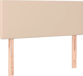Box spring postel s matrací cappuccino 100x200 cm umělá kůže 3140992