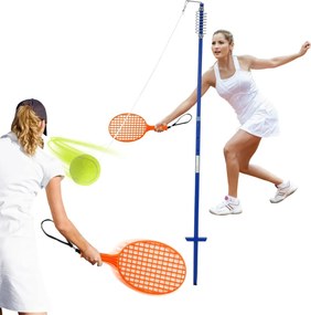 Costway Portable Tetherball Set 3 úrovně výškově nastavitelná sada s míčem