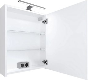 Comodo Zrcadlová skříňka závěsná s LED osvětlením Fabrice W 50 ZS P/L
