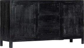 vidaXL Příborník černý 147 x 40 x 80 cm masivní mangovníkové dřevo [247988]