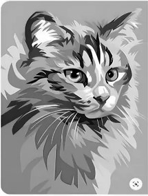 NORIMPEX Diamantové malování Pastelová kočka / 30x40 cm