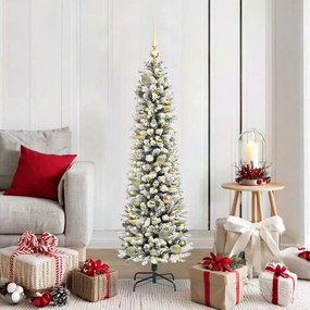 Umělý vánoční stromeček Bílá 150 cm PVC, kov a plast 3396097