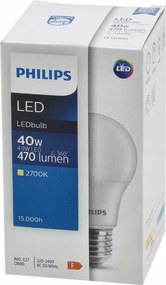 SADA 10 KS LED žárovek PHILIPS E27 4,9W 470lm - teplá bílá