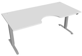 Hobis Motion Elektr. nastavitelný stůl 180x90 - HOBIS ERGO MOTION MSE 2 1800 Dekor stolové desky: bílá, Barva kovové podnože: stříbrná