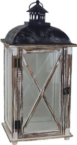 Dřevěná lucerna D7087/B - 54 cm