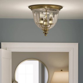 Luxusní stropní svítidlo Elstead Cambridge mosaz 3xE14 37 cm