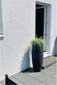 Květináč MAGNUM, sklolaminát, výška 100 cm, antracit