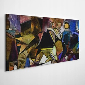 Nástěnný obraz na plátně Canvas s potiskem Geometrie Picasso 100x50