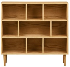 Knihovna v dekoru dubu v přírodní barvě 112x104,5x30 cm Oshawa – House Nordic
