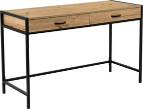 XXXLutz PSACÍ STŮL, černá, dub artisan, 120/48/76 cm Carryhome - Kancelářské stoly - 001320000501