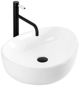 Rea Vanila, umyvadlo na desku 510x400x130 mm, bílá lesklá, REA-U8422