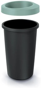 Odpadkový koš COMPACTO světle zelený/černý